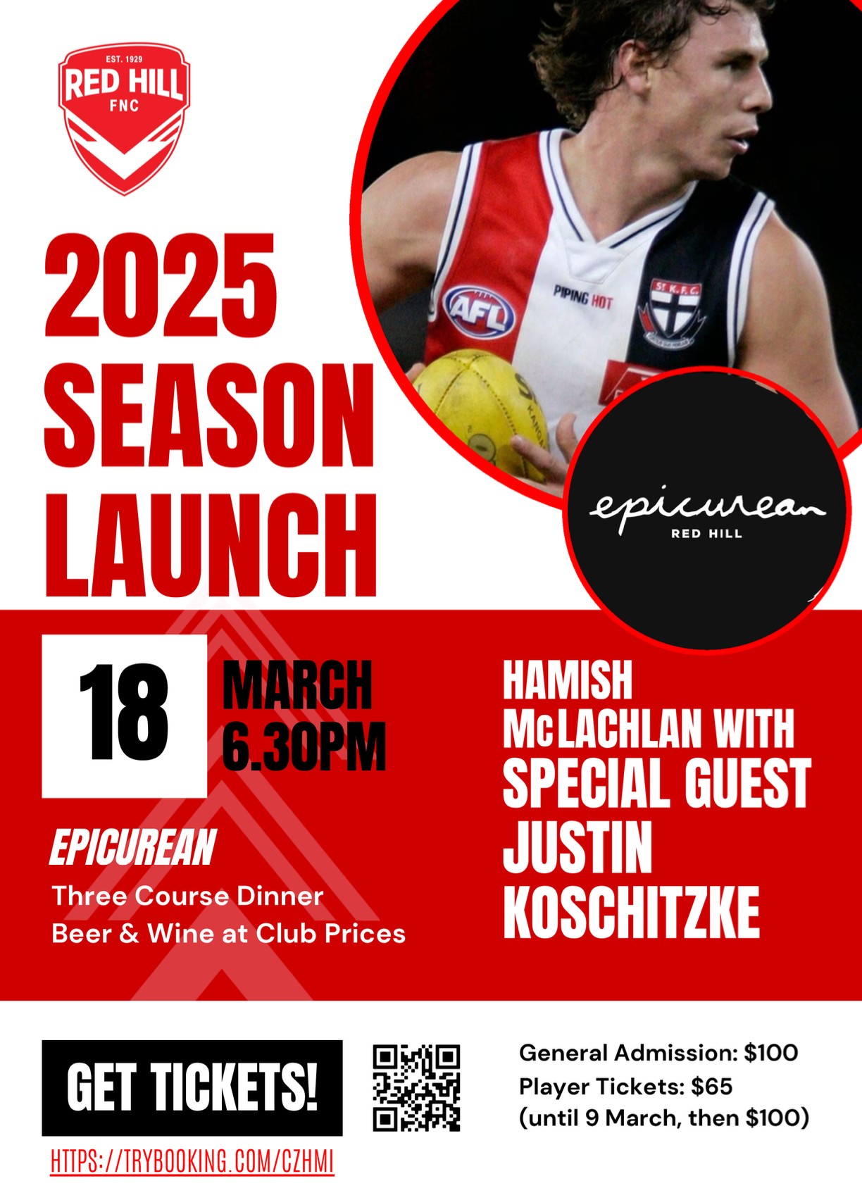 2025 Season Launch – Red Hill Football Netball Club